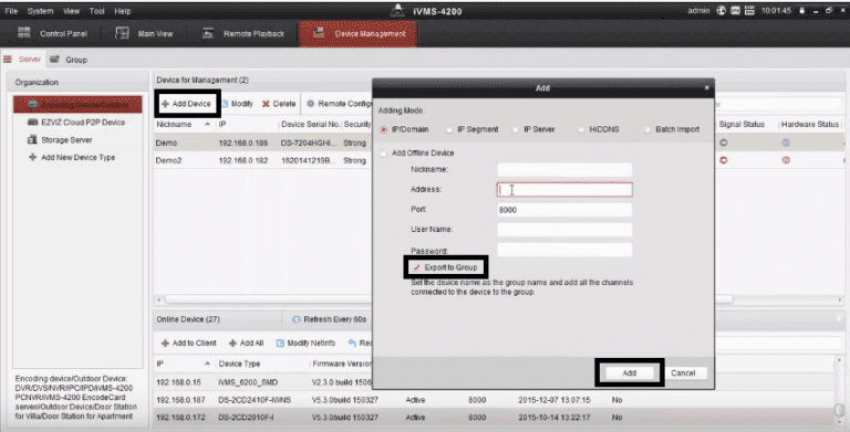 IVMS 4200 Storage Server Configuration Free Download