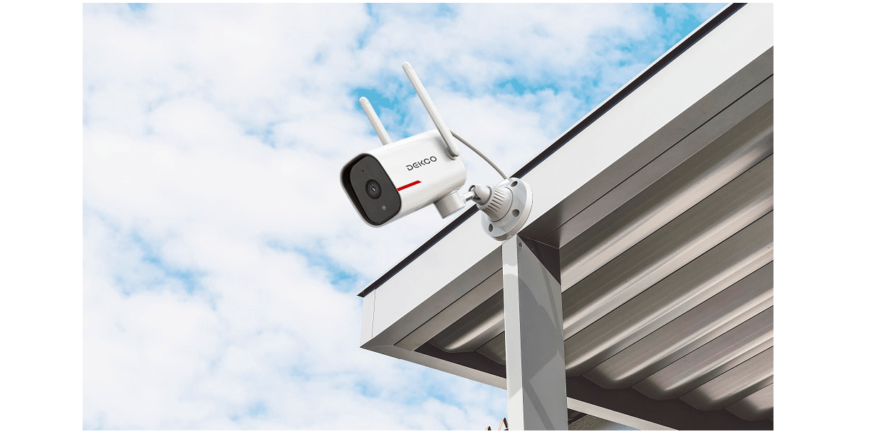 DEKCO 1080P Pan Rotating 180° Outdoor Camera For Home
