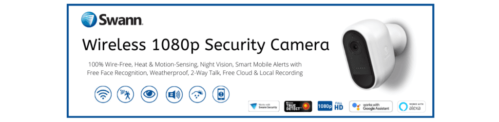 Swann SWIFI-CAMW-GL Wireless 1080P Camera For Home