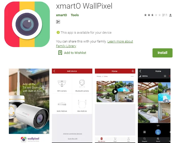 xmartO BC3 2K Outdoor Wifi Camera For Smart Home