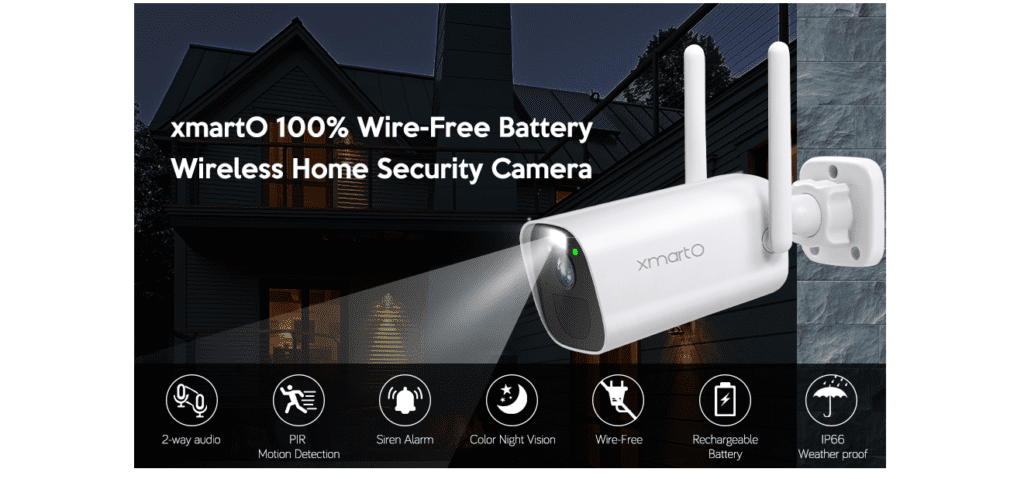XmartO BC3 2K Outdoor Wifi Camera For Smart Home