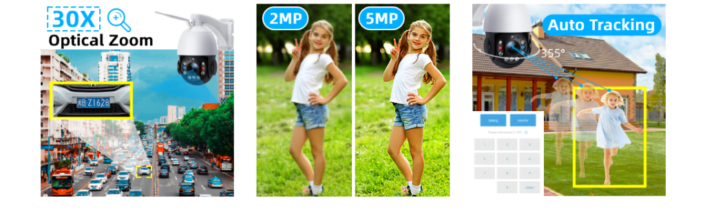 HXVIEW PTZ WiFi Camera Outdoor Wireless For Smart Home