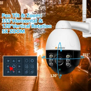 Jennov Wireless PTZ Camera WiFi IP For Smart Home