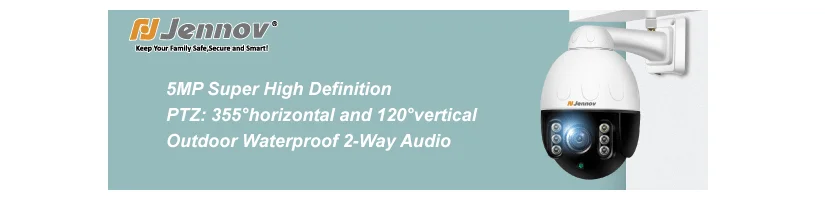 Jennov Wireless PTZ Camera WiFi IP For Smart Home