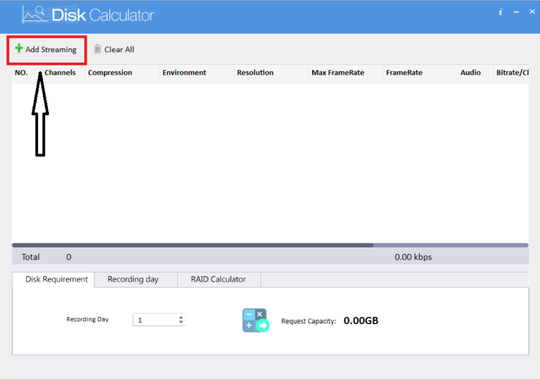 Dahua Disk Calculator Download, Install To Calculate Storage