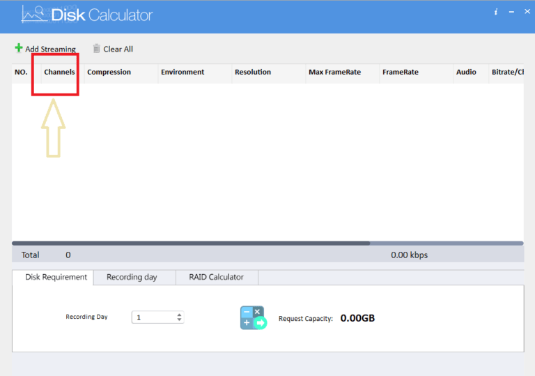 Dahua Disk Calculator Download, Install To Calculate Storage
