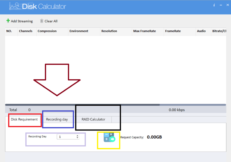Dahua Disk Calculator Download, Install To Calculate Storage